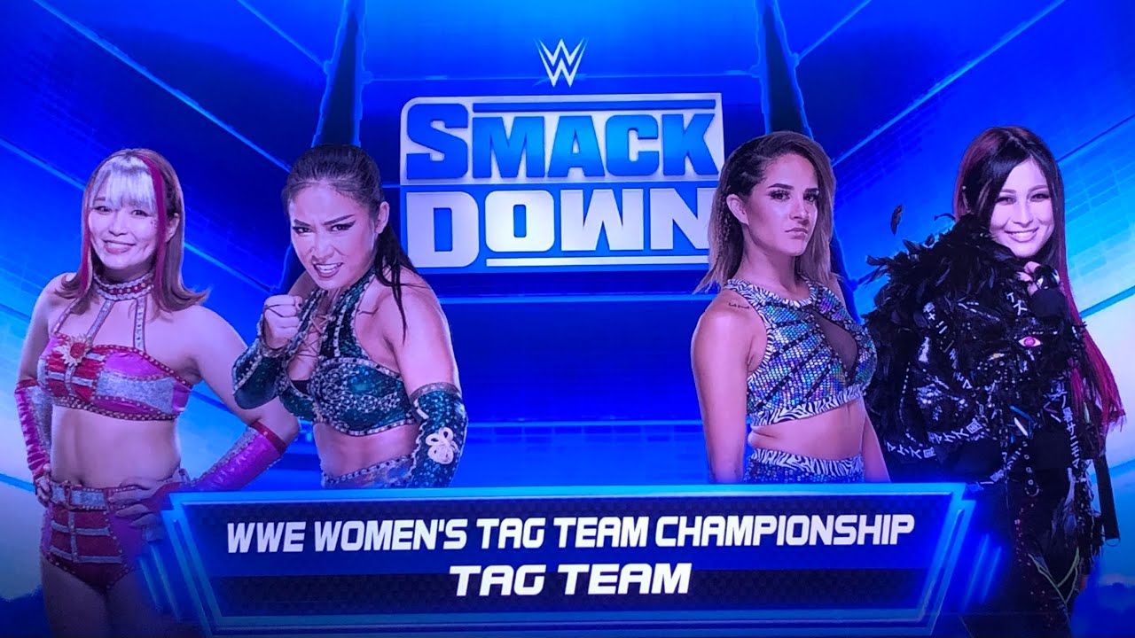 Damage Control vs. Xia Li & Sarray - WWE Women's Tag Titles - YouTube