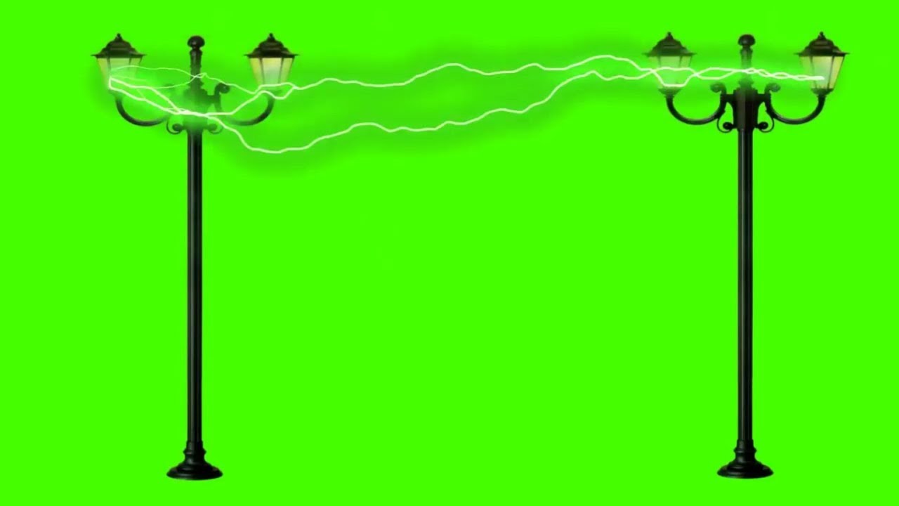 Two pol electric green screen hd vfx futtage green screen video ...
