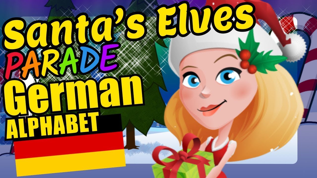 Christmas Elf Teaching the German Alphabet Letters Educational Language ...