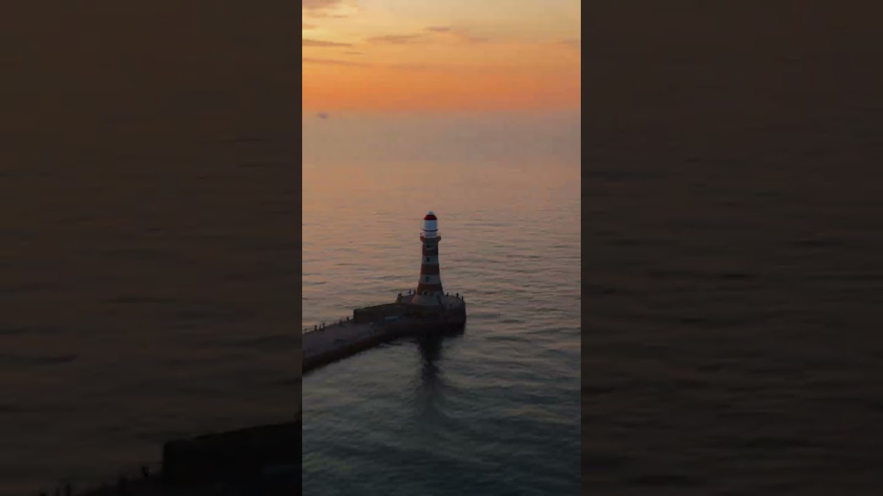 DJI Flip Easy Orbit FPV | Sunset Lighthouse Cinematic Drone Shot