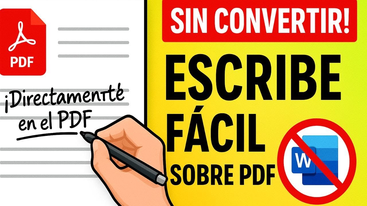 ️ Como ESCRIBIR SOBRE un documento PDF sin convertirlo fácil (2025 ...