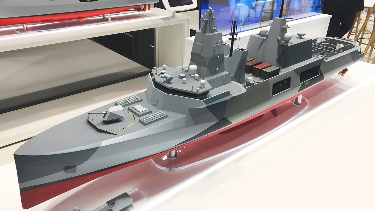 Adaptable Strike Frigate and Type 26 Frigate models on show at ...