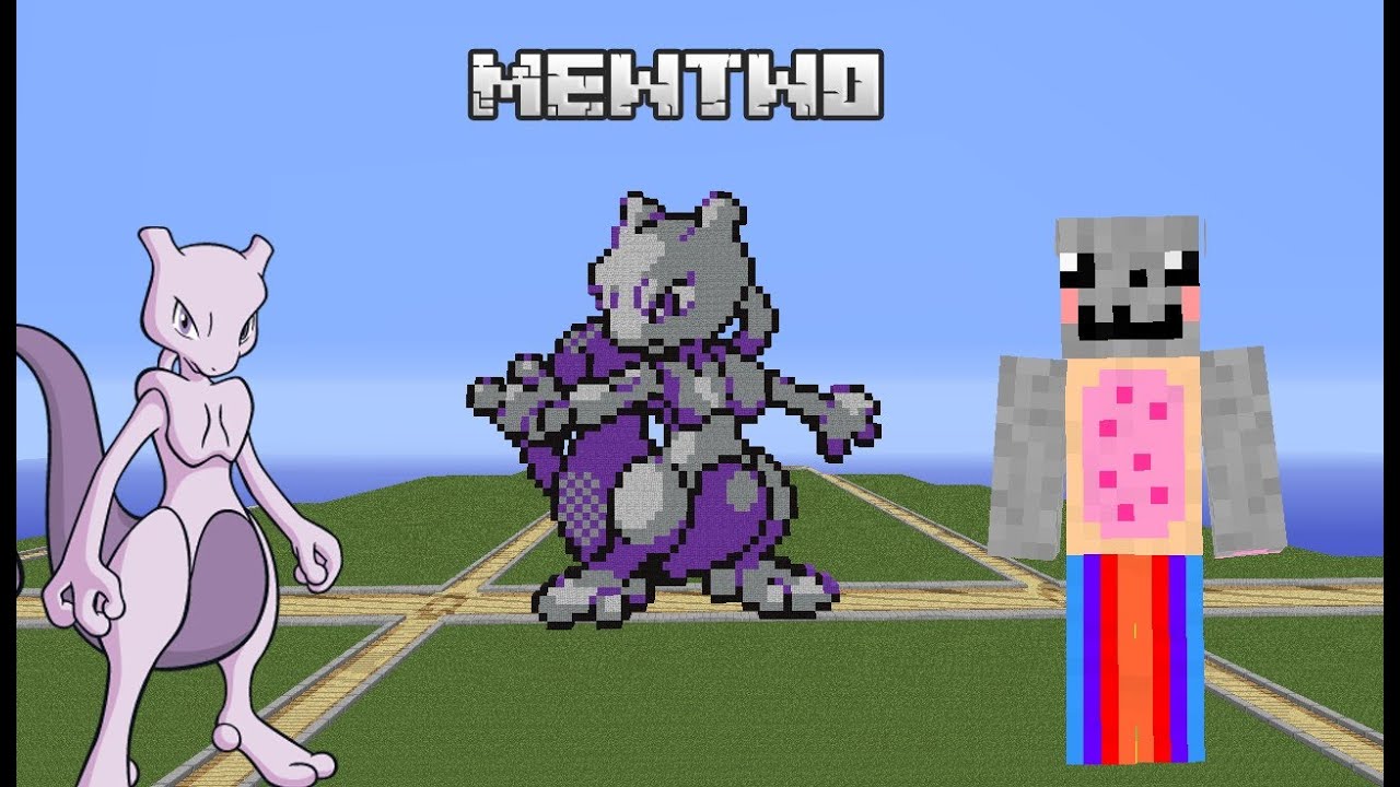 Pixel Art - Mewtwo [Pokémon] - MrMaurice211 - Minecraft ★ - YouTube