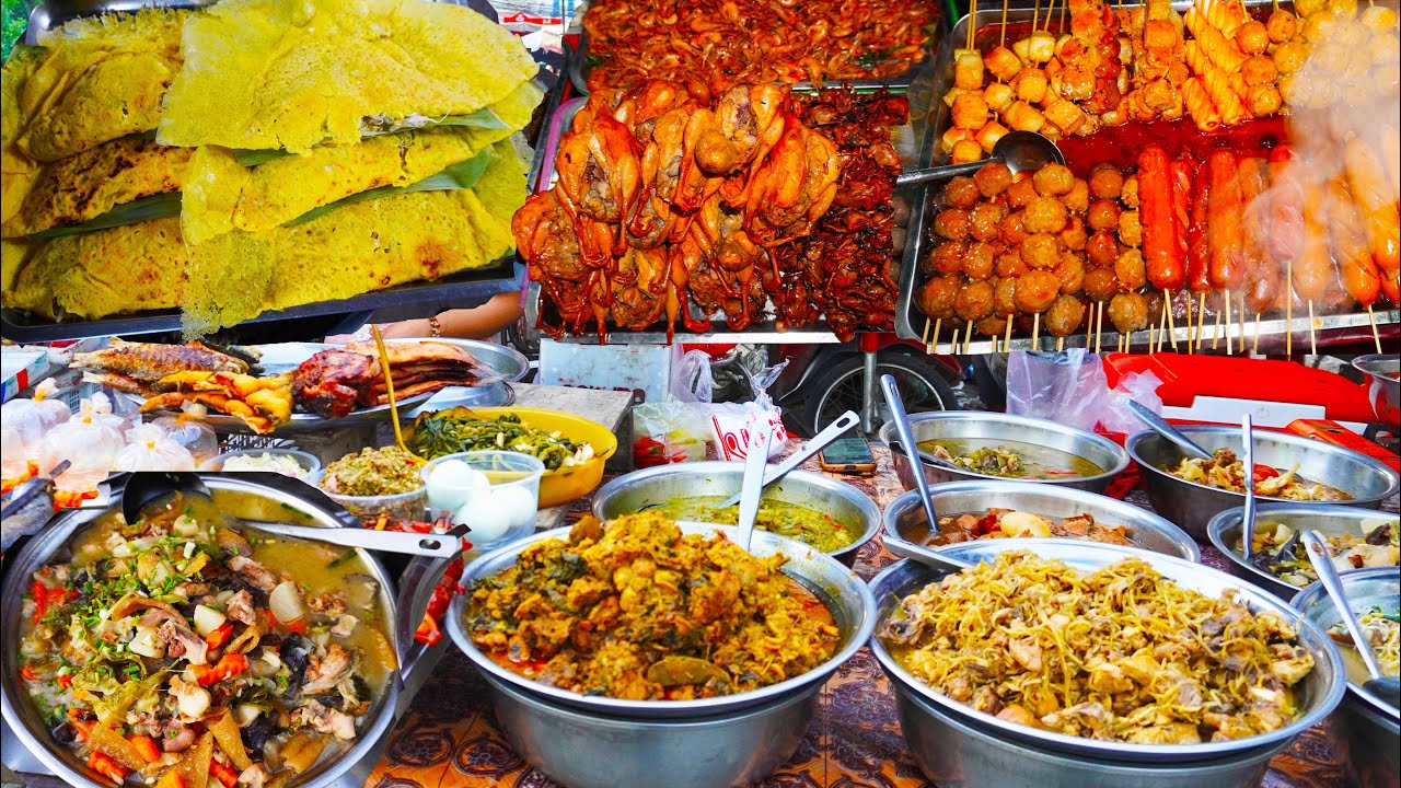 Street food compilation, amazing Cambodian street food, Khmer food ...