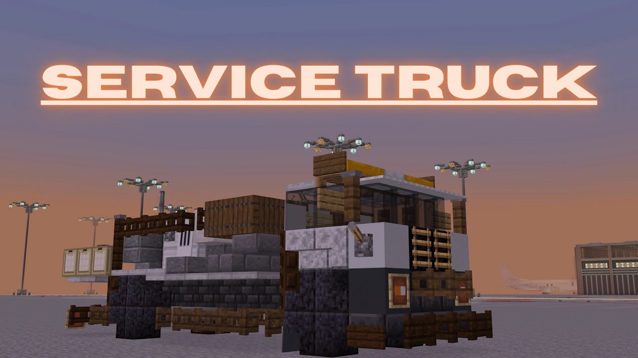 Minecraft: How to build a Service Truck in Minecraft | Minecraft ...