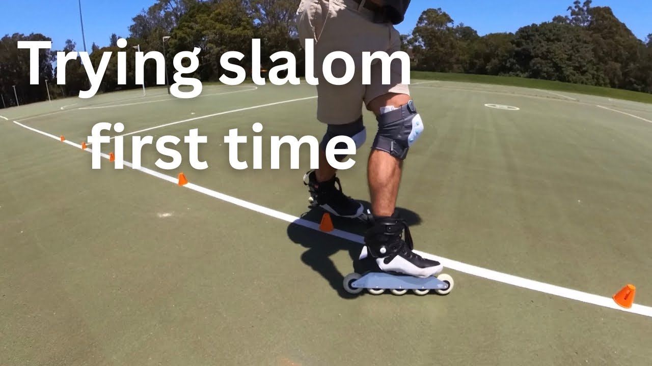 Slalom #1. First steps in slalom - YouTube