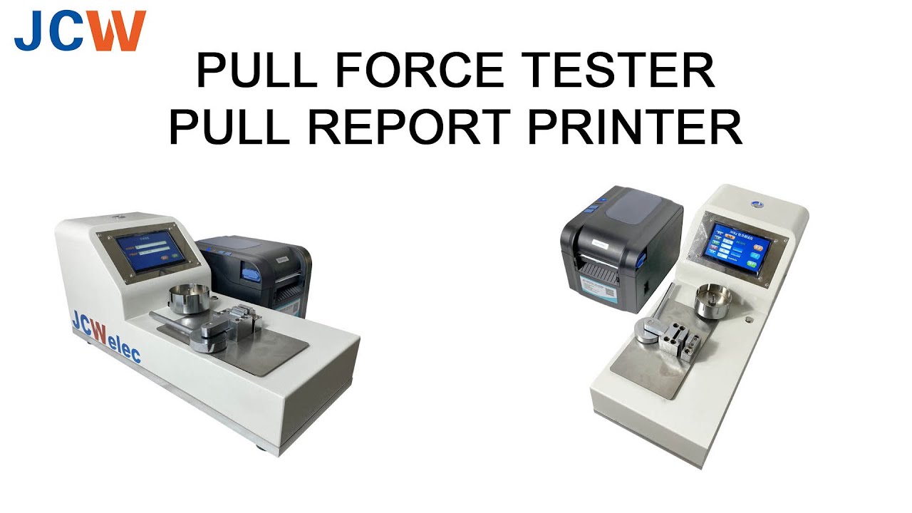 Terminal Pull Force Tester and Report Printer | JCWelec | Wire Harness ...