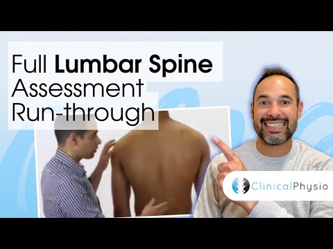 Lumbar Spine Full Assessment Run Through | Clinical Physio