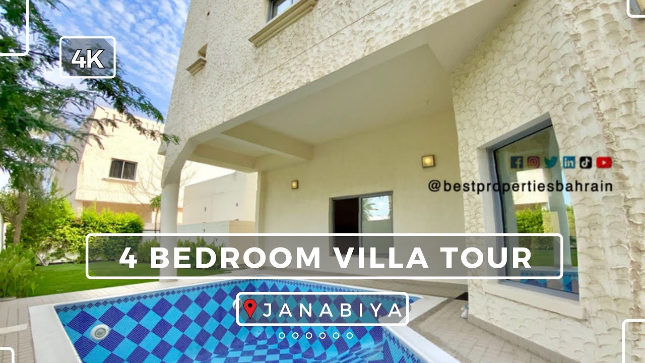 Charming 4 Bedrooms Villa with Private Pool and Garden - Janabiya ...