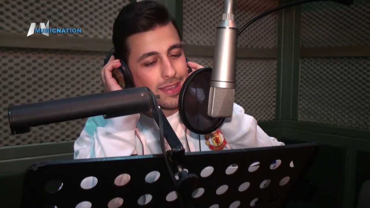 Anwar Nour | أنور نور| في تسجيل أغنيته الجديدة "عم بتخيلها - YouTube
