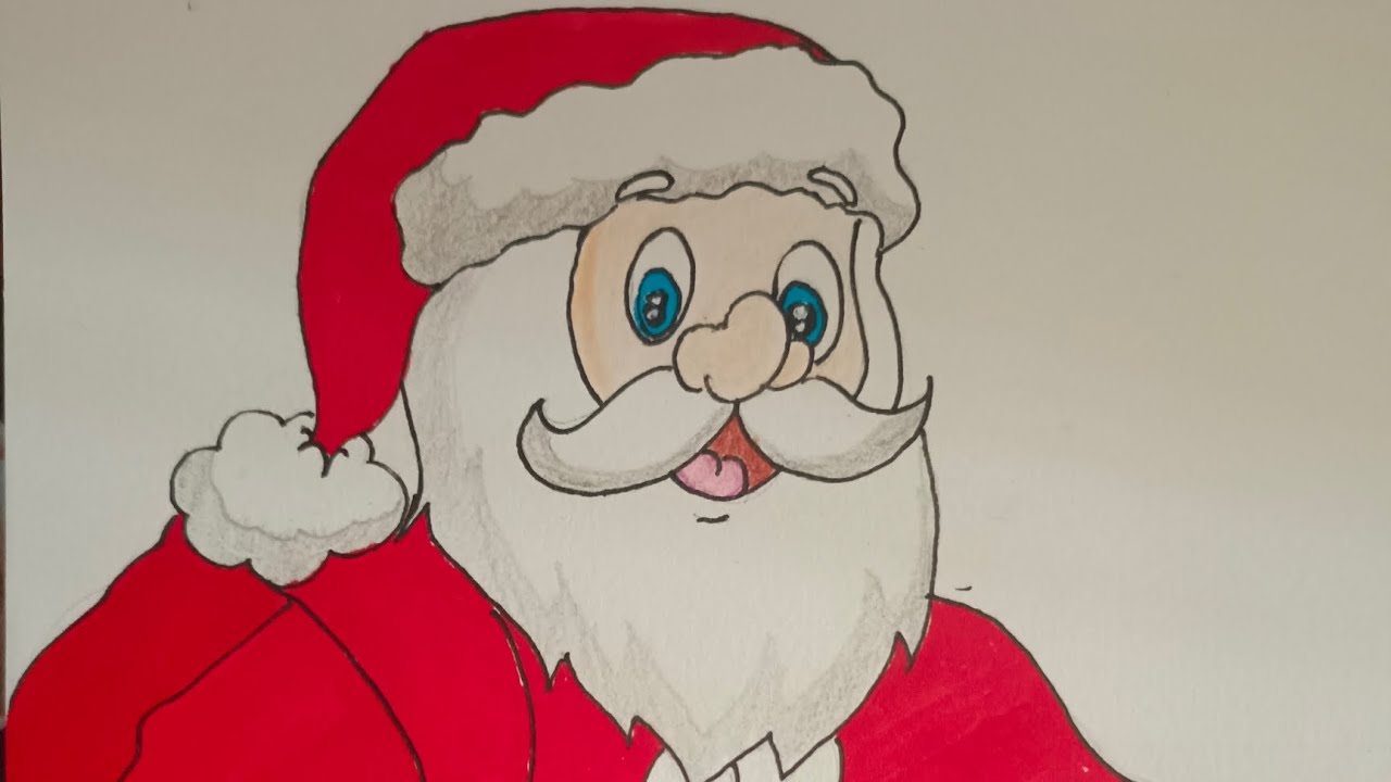 How to draw santa claus || draw santa claus || art || drawing || step ...
