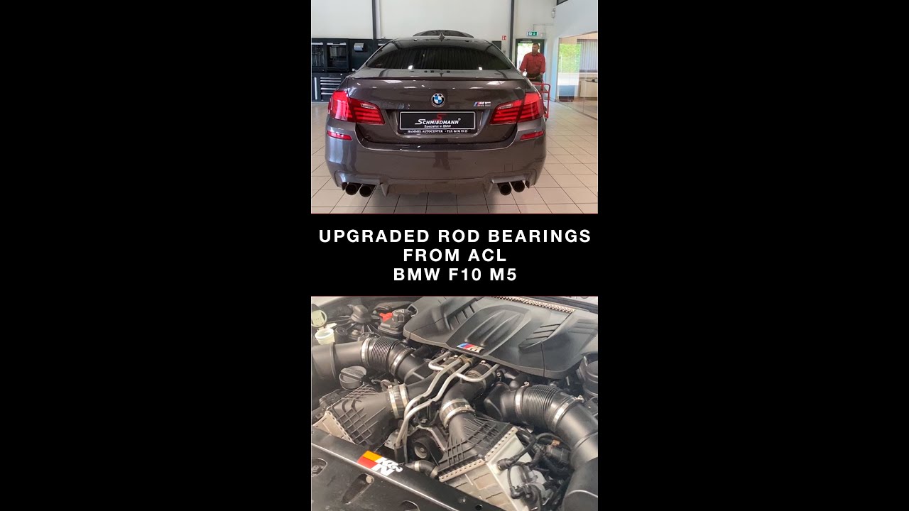 BMW F10 M5 V8 twin turbo S63 engine upgraded with ACL rod bearings at ...