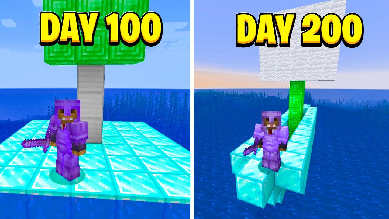 I Survived 200 Days Stranded At Sea in Minecraft (Here's What Happened ...