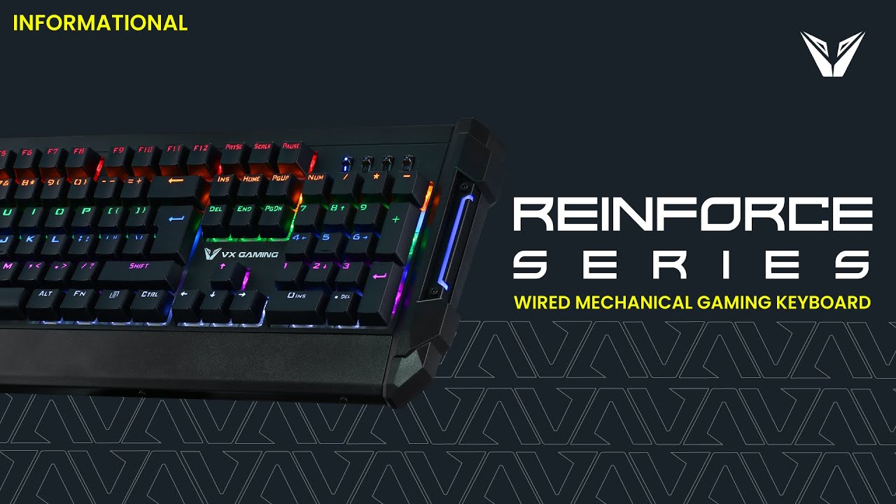 Wired Mechanical Gaming Keyboard Informational | Reinforce Series | VX ...