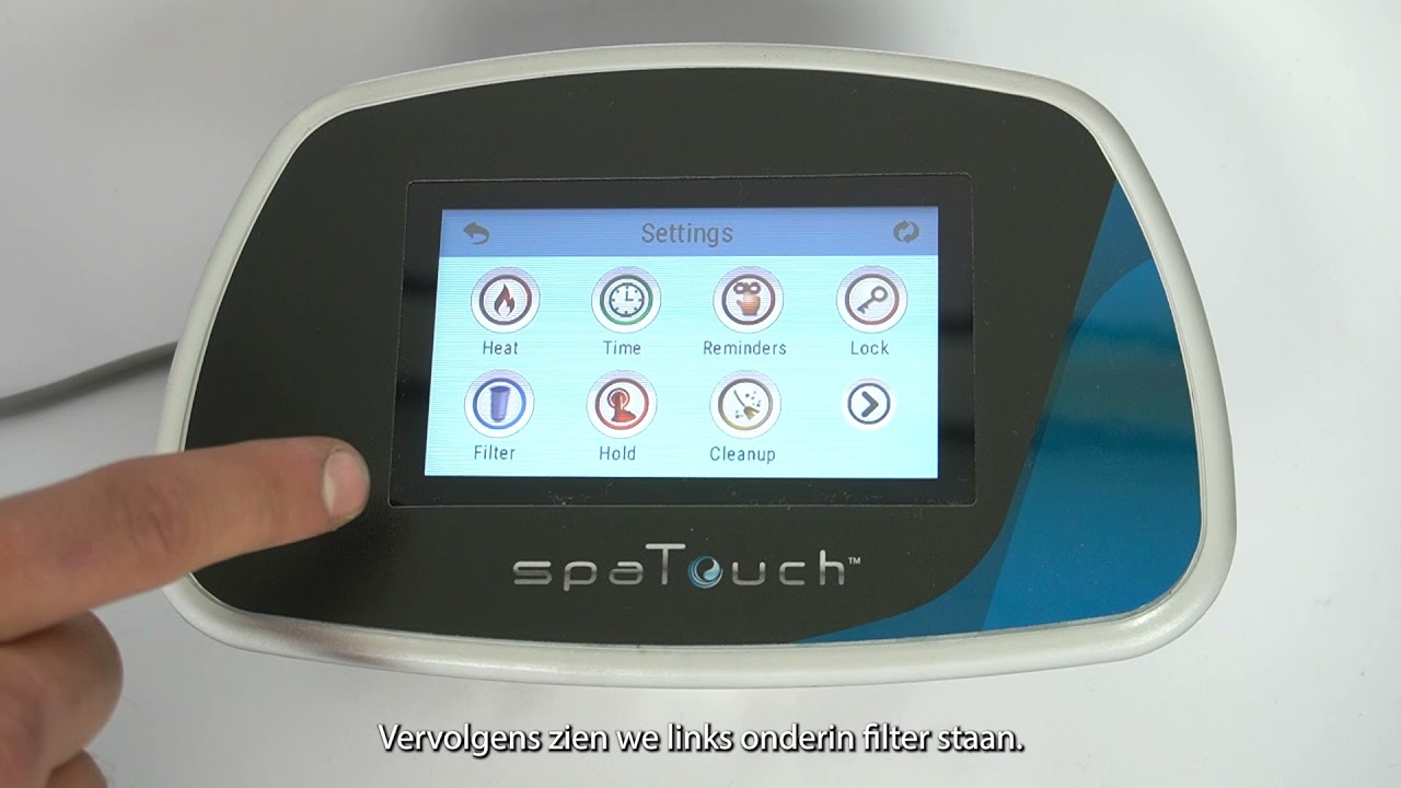 Instructievideo - Instellen filtercyclus Balboa Spa Touch H2 Display ...