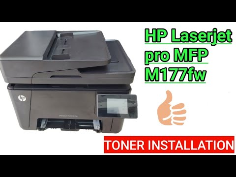 How to Replace toner in Hp laserjet 177fw printer - YouTube