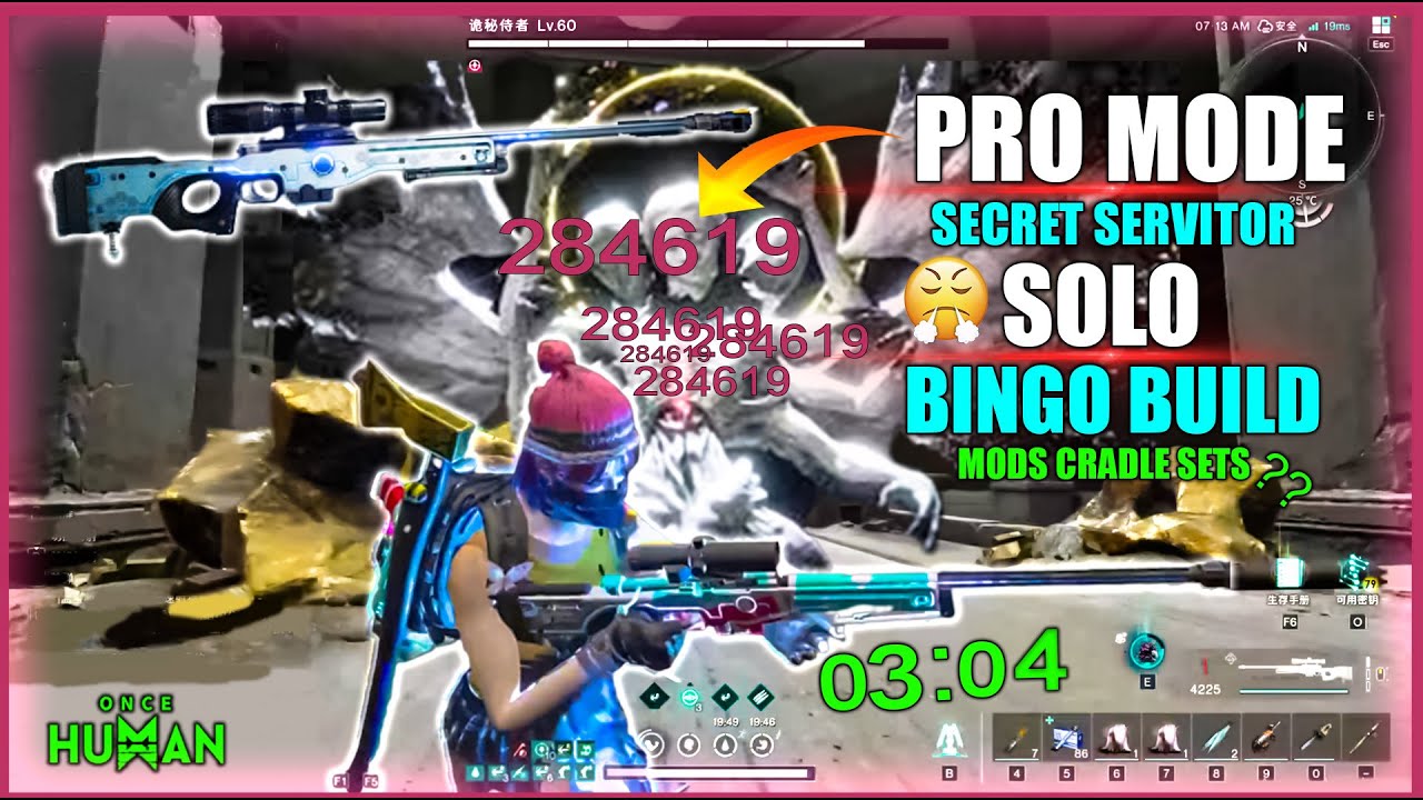 ONCE HUMAN WINTER PHASE 3 - BINGO CRIT HIT 280K SOLO PRO MODE SECRET ...