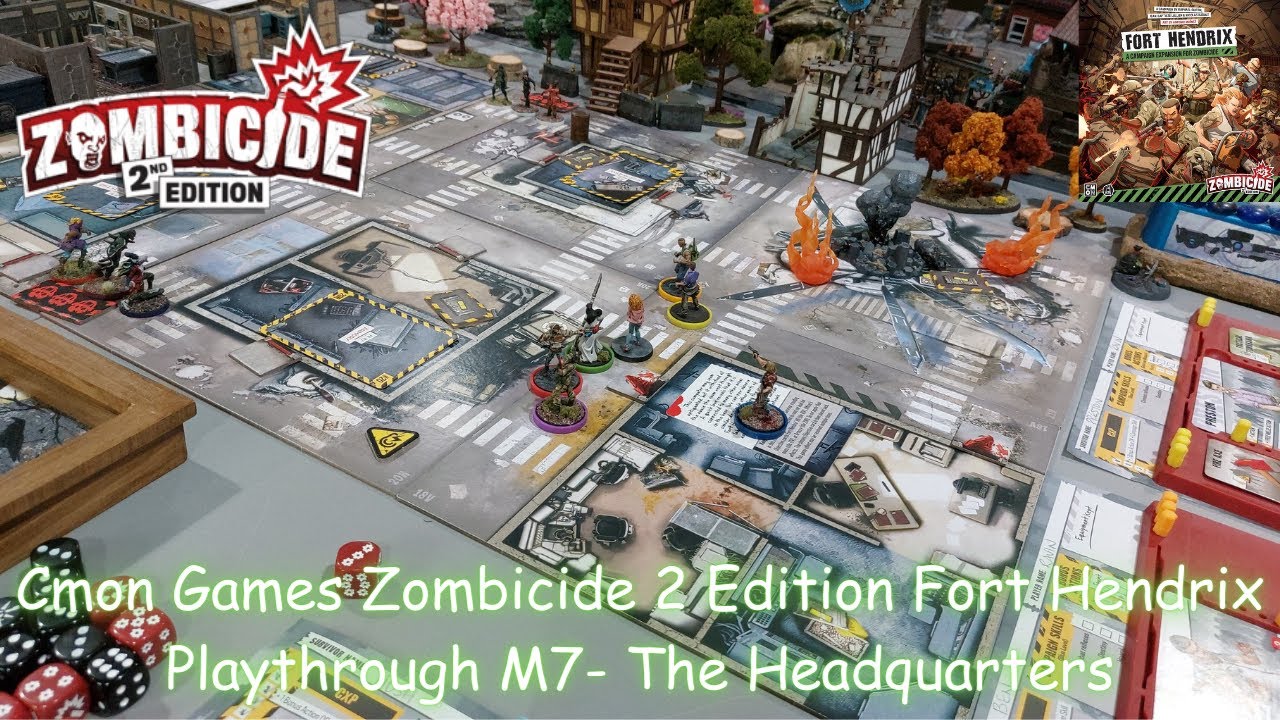 Cmon Games Zombicide 2 Edition Fort Hendrix Playthrough M7-The ...