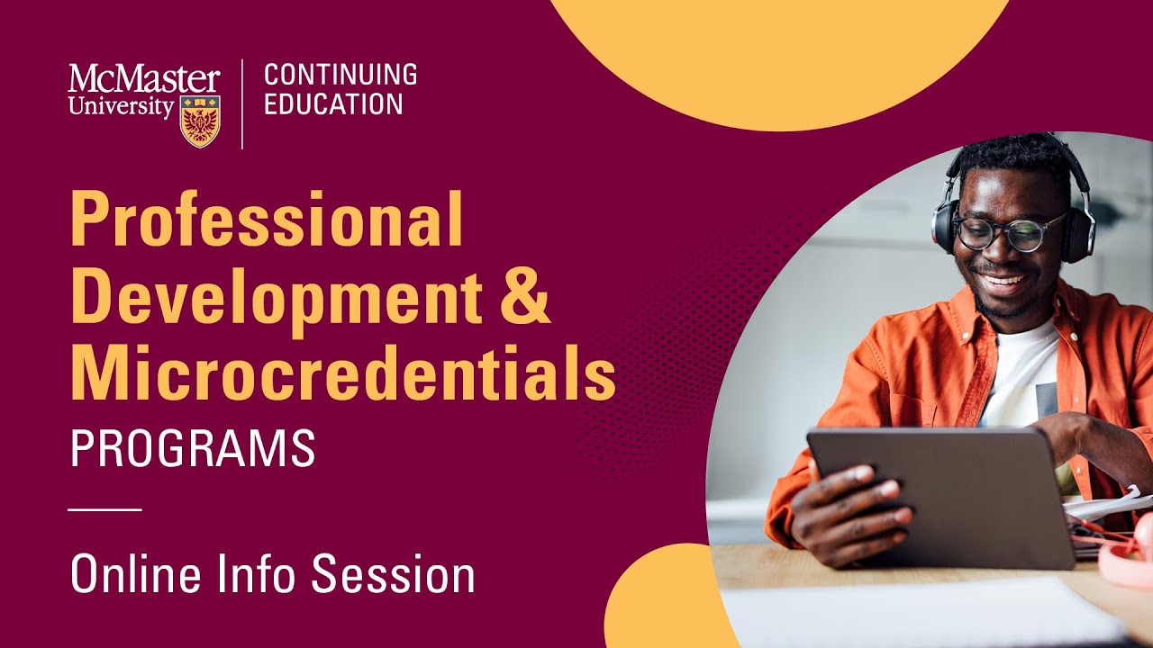 Professional Development & Microcredentials Info Session Spring 2024 - YouTube