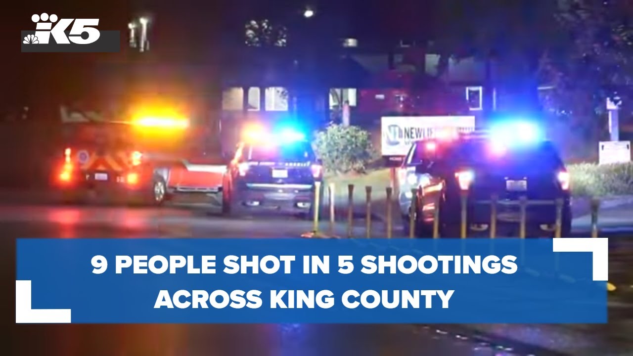 9 people shot in 5 separate shootings in King County overnight - YouTube