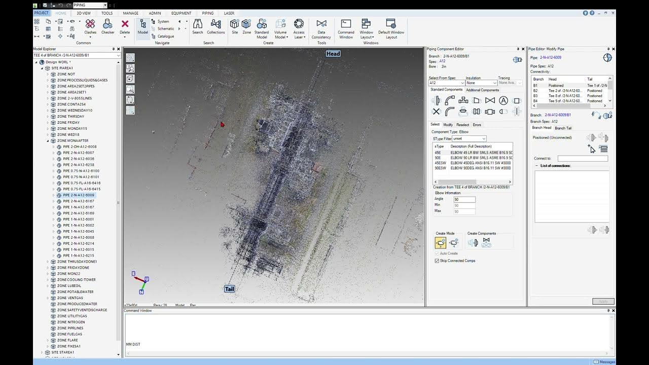 Aveva E3d Live Laser Data Modelling 14 - YouTube