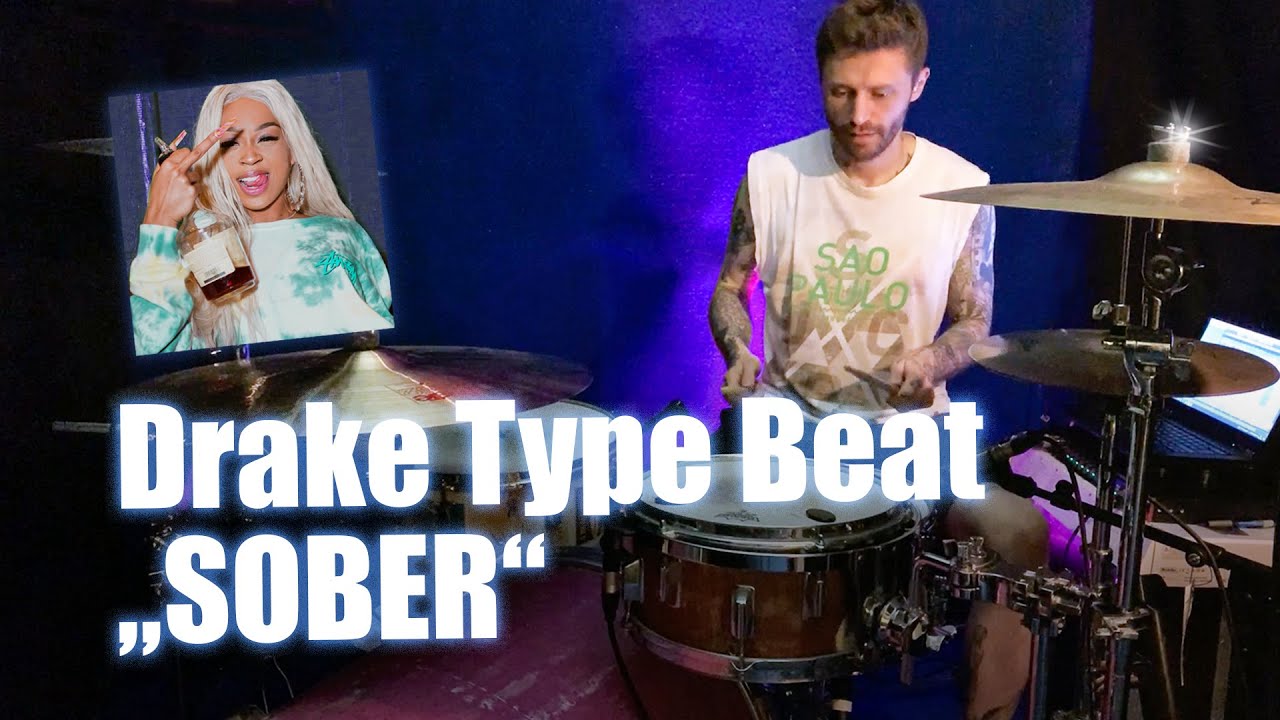Rap Beat - Live Recorded Drums | Drake Type Beat 2021 - "Sober ...