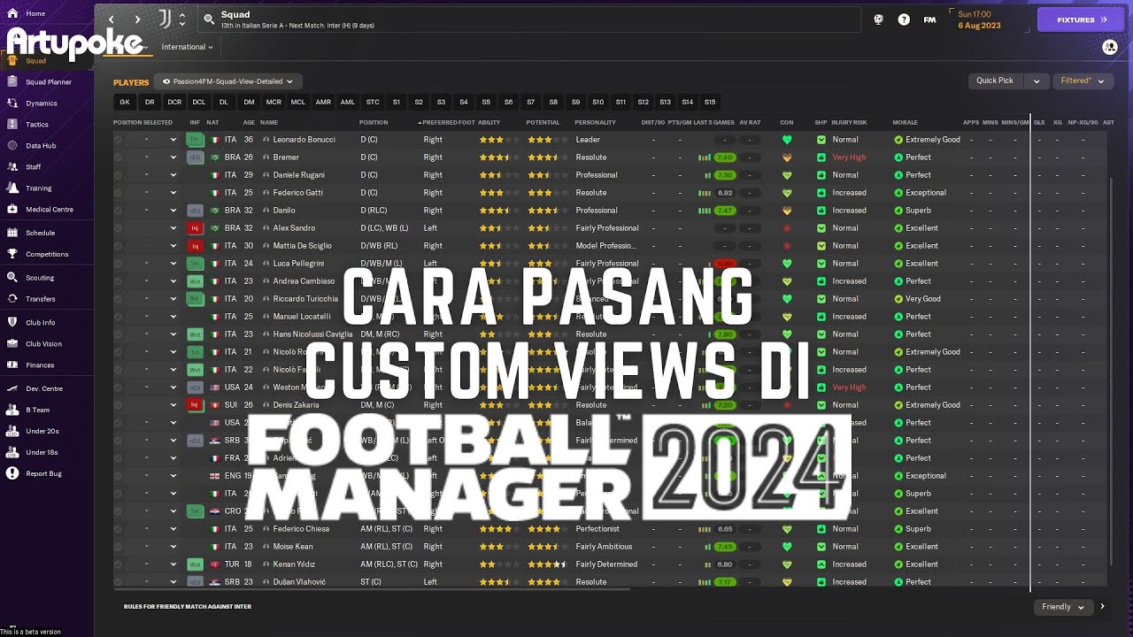 Custom Views Bantu Kamu Permudah Main FM24 - YouTube