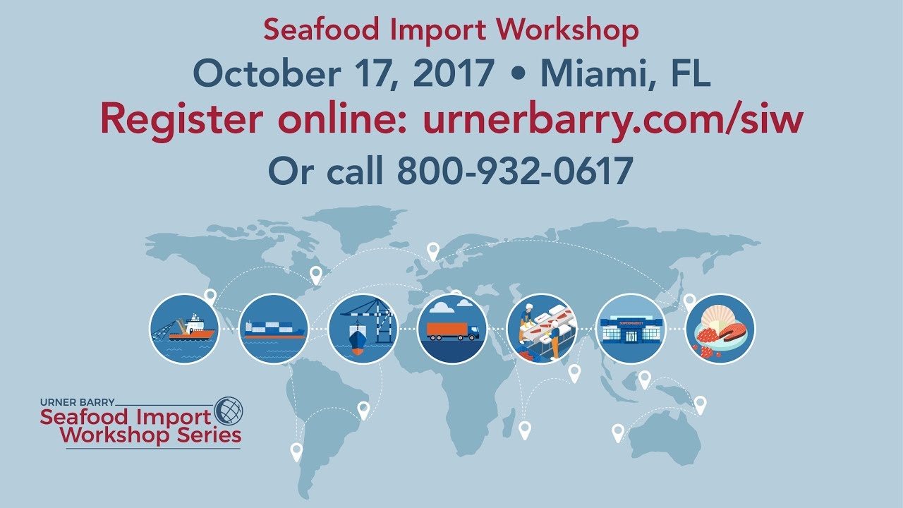 Seafood Import Workshop Oct. 17, 2017 - YouTube