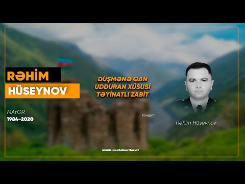 Düşmənə qan udduran xüsusi təyinatlı zabit: Rəhim Hüseynov - Unudulmazlar