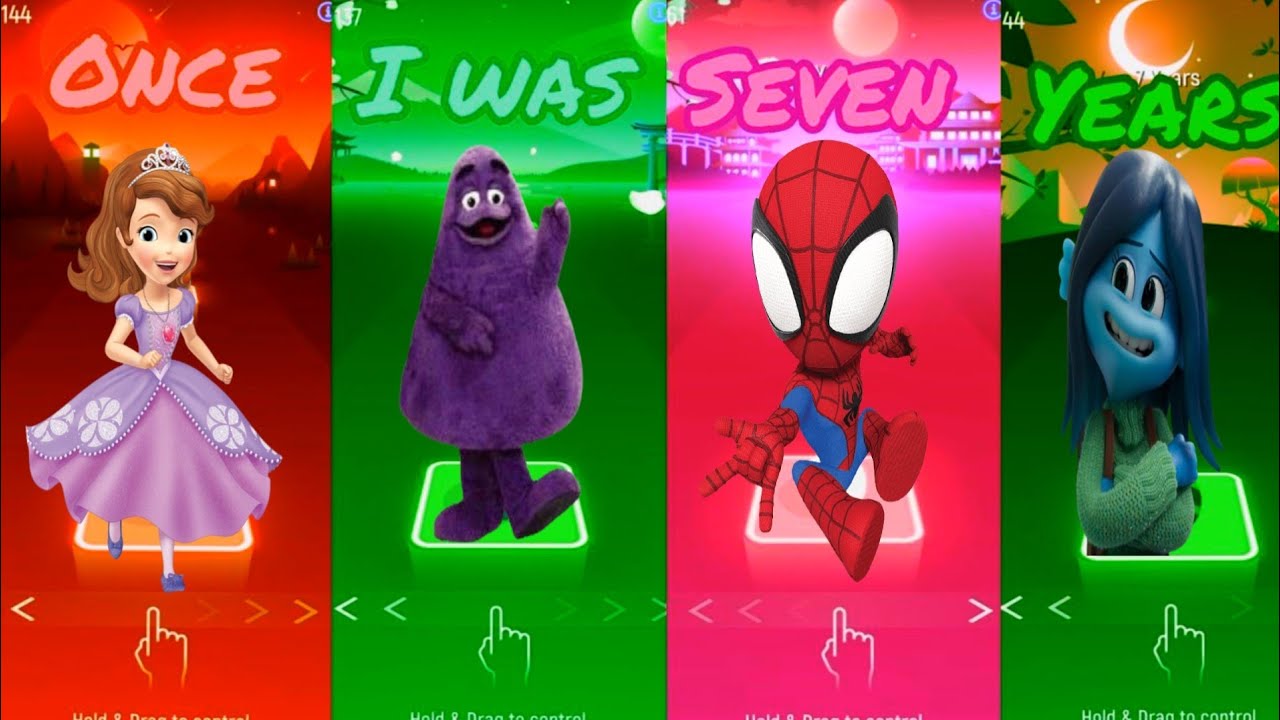 Sofia the First🆚The Grimace Shake McDonald’s Drink🆚Spider Man Across🆚 ...