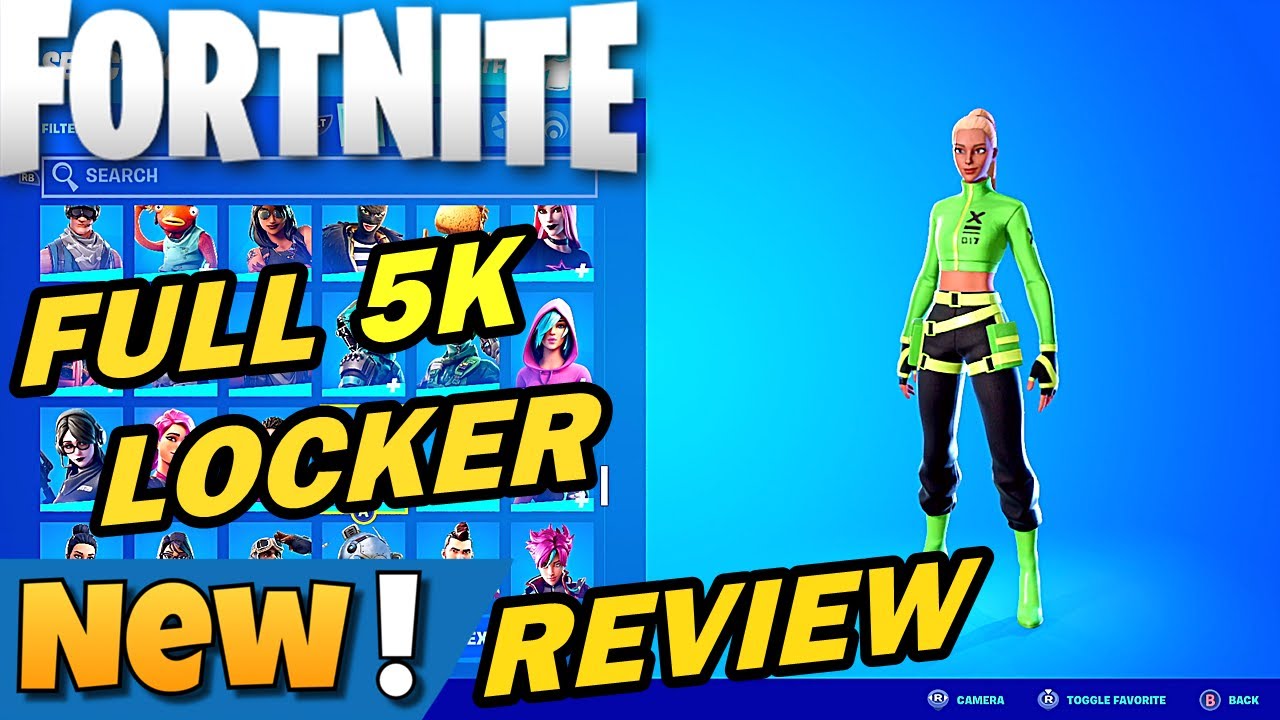 MY 5K FULL FORTNITE CHAPTER 2 SEASON 4 LOCKER REVIEW! - YouTube