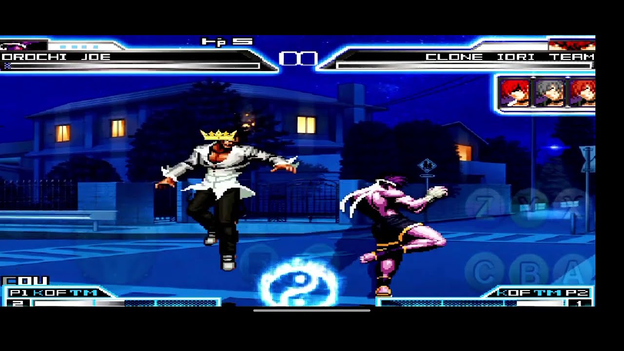 [KOF Mugen] Orochi Joe vs Iori Yagami Team - YouTube