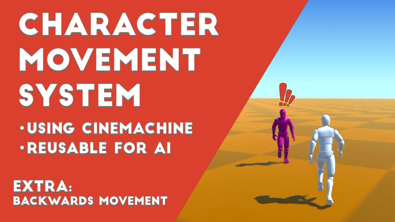 Unity 3d Third Person Movement with Cinemachine P5 Backwards movement ...