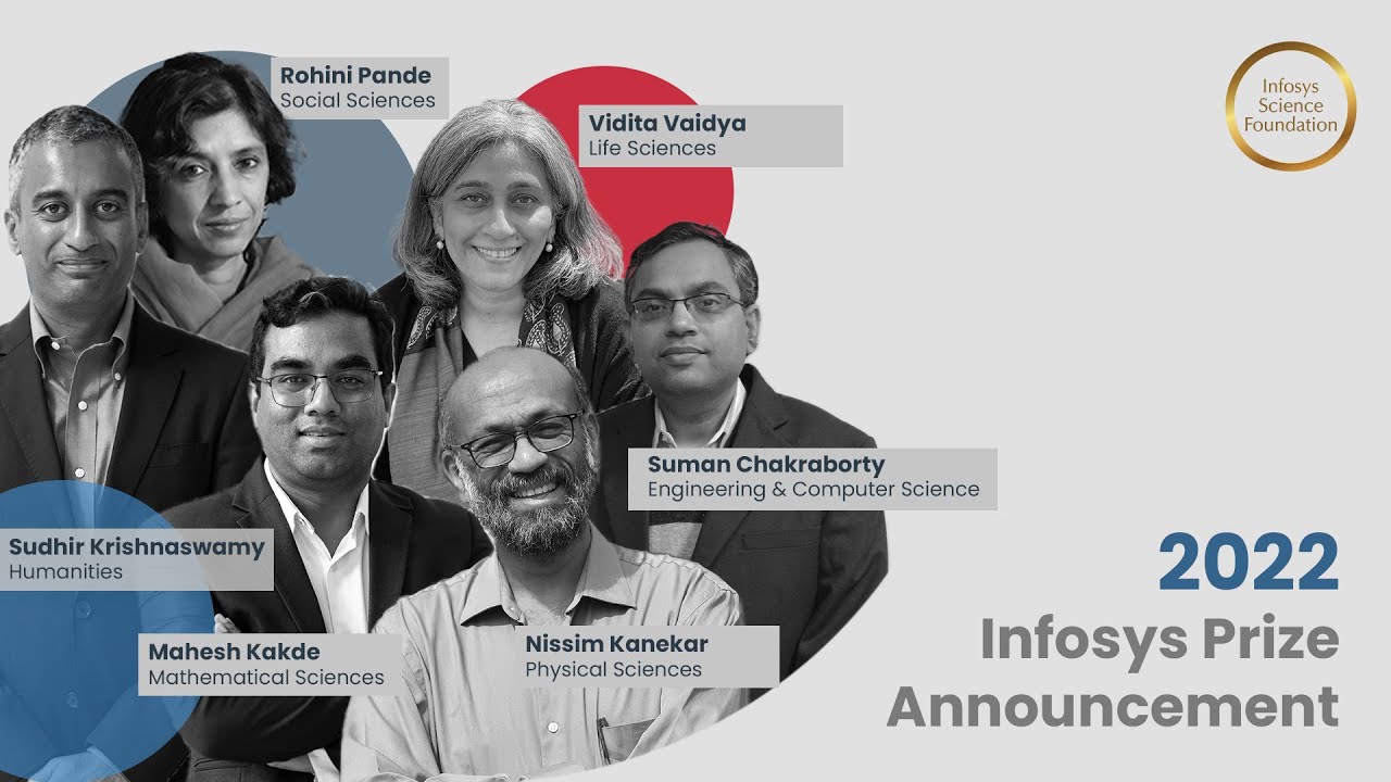 Infosys Prize 2022 Winners Announcement | Press Conference - YouTube