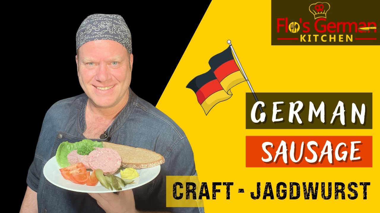 🌭🔥 Homemade German Jagdwurst (Hunt Sausage) from Scratch! 🇩🇪🍺 | Easy ...