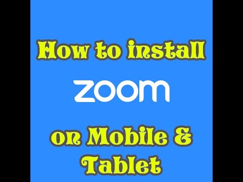 Zoom Conferencing Tutorial - How to Install On Mobile & Tablet - YouTube