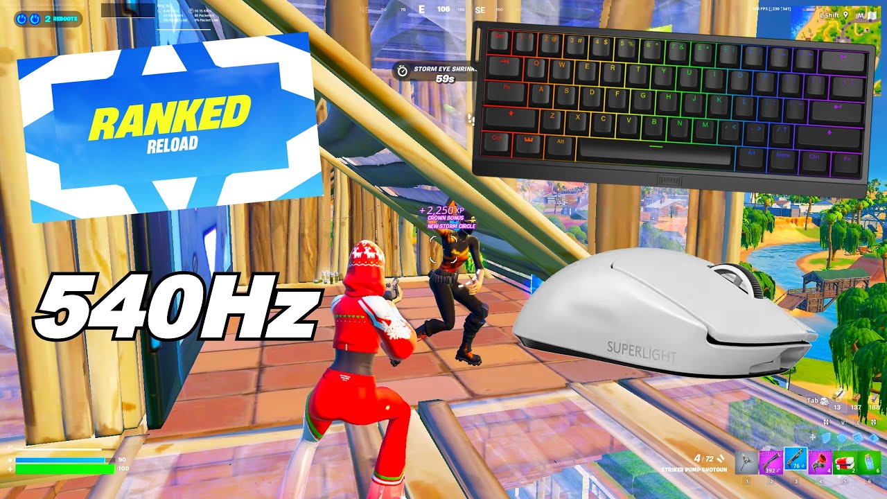 Wooting 60HE Fortnite Ranked Reload 4K Gameplay 🏆 - YouTube