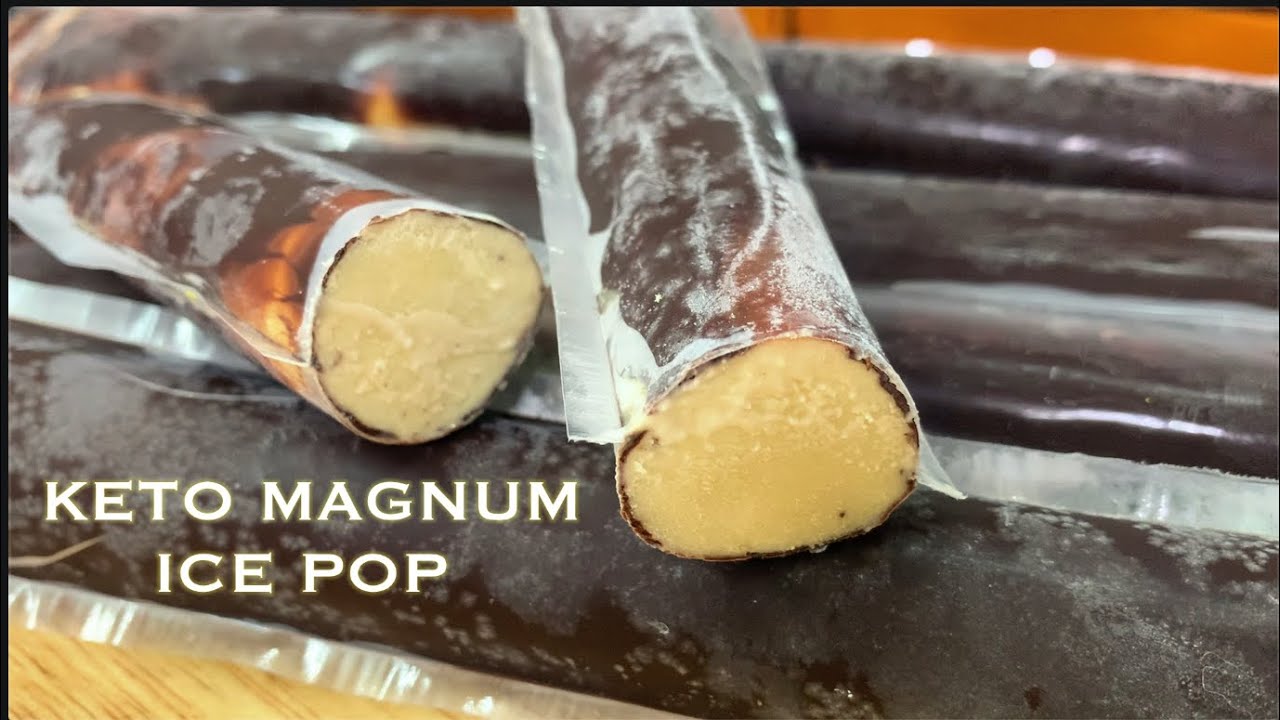 KETO MAGNUM ICE CREAM | SUGAR FREE MAGNUM STYLE ICE CANDY - YouTube
