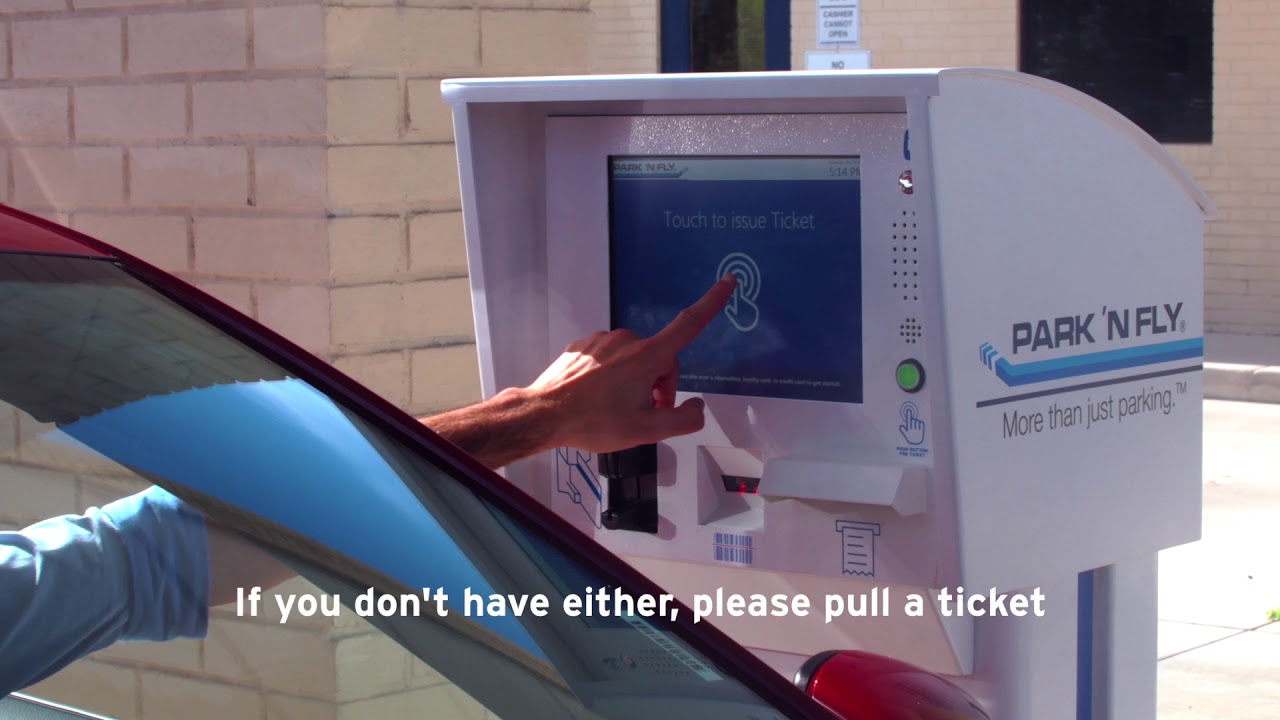 Entering a Park 'N Fly facility - YouTube