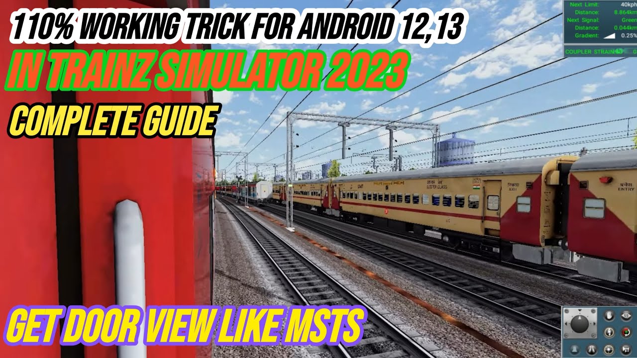 TRAINZ SIMULATOR ME GAMEPAD KI HELP SE GATE VIEW LAYE BILKUL MSTS PC GAME @indianrailwayscandv ...