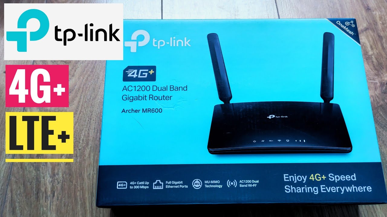 TP Link Archer MR600 4G+ LTE+ Router LTE Advanced Router - YouTube