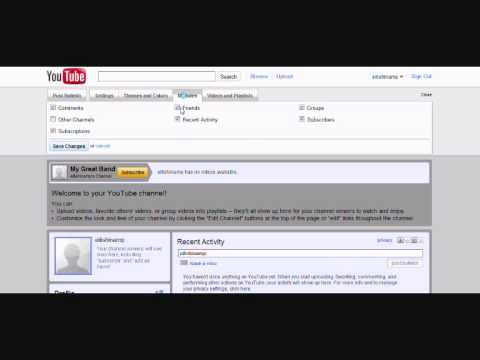 How to Create a YouTube Channel For Your Band - YouTube