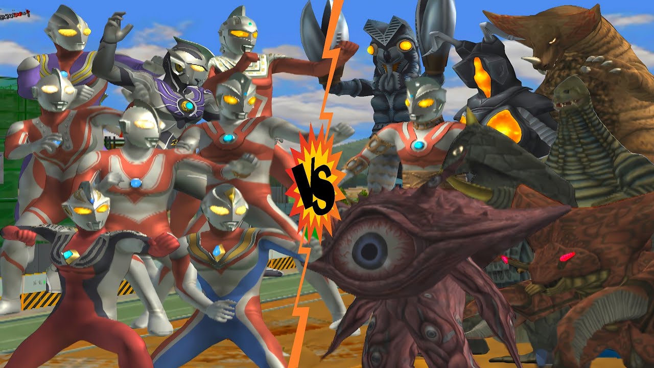 ULTRASEVEN VS ALIEN BALTAN, LEGEND VS ZETTON, TIGA VS GOMORA, ACE VS ...