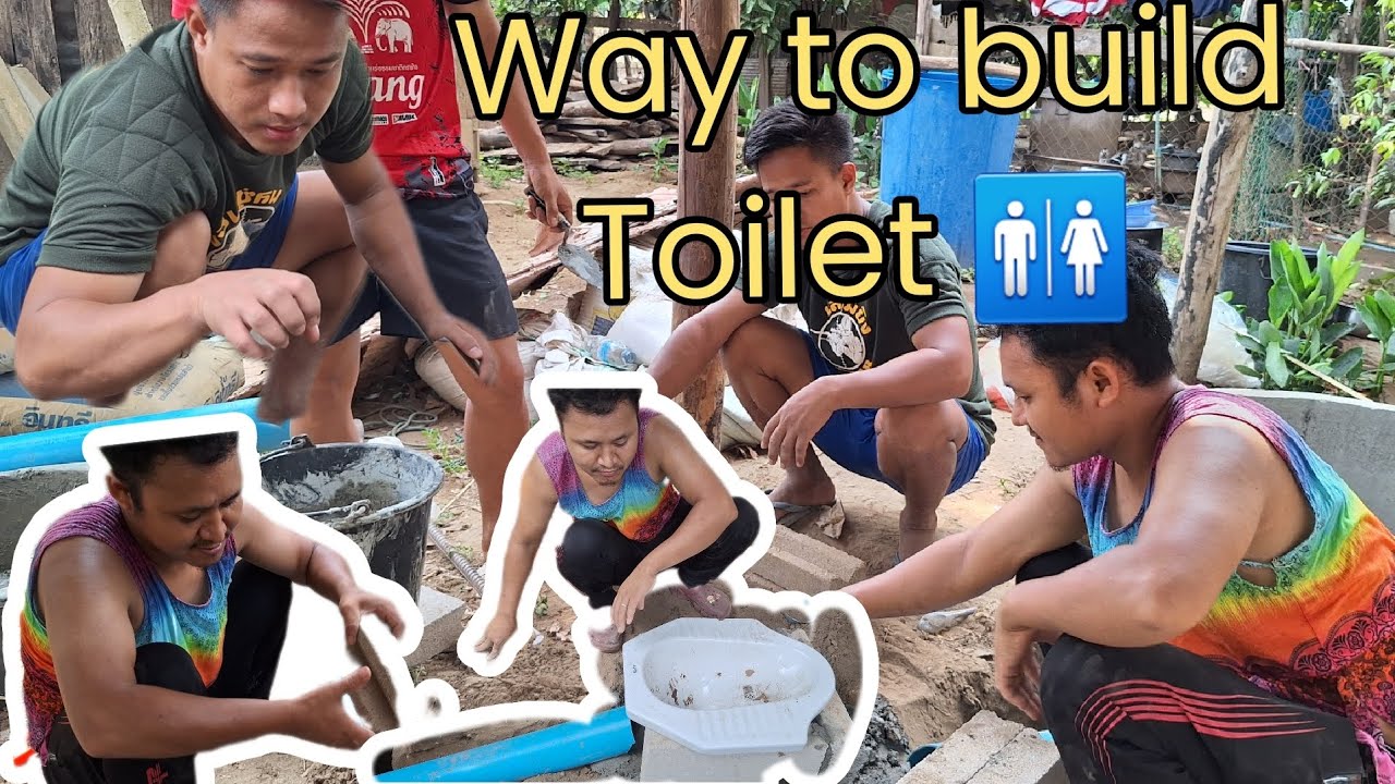 way to build toilet 🚻 - YouTube