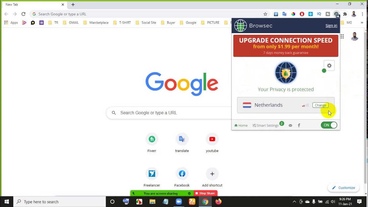 How to use Browsec VPN for Your Gig - YouTube