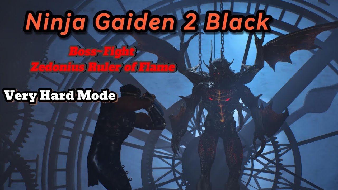 NINJA GAIDEN 2 Black Boss Fight-Zedonius Ruler of Flame [VERY HARD] No ...