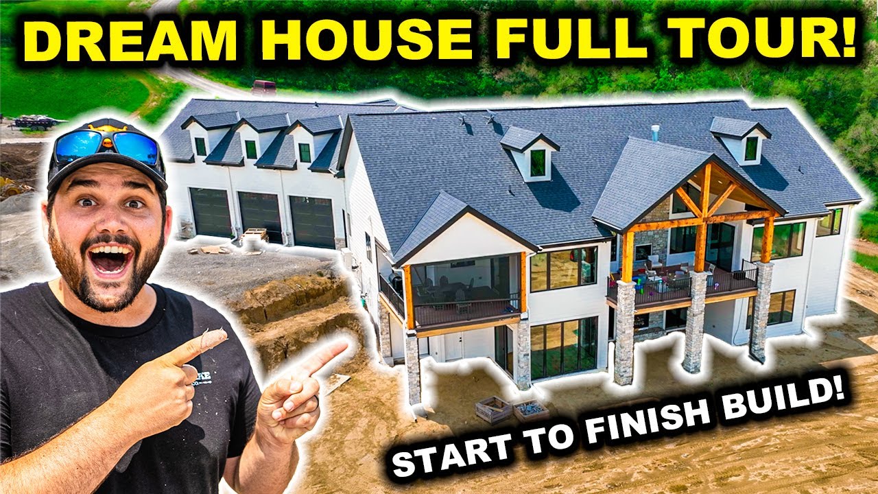 We Moved In! FULL TOUR of My NEW DREAM HOUSE!!! (Start to Finish Build ...