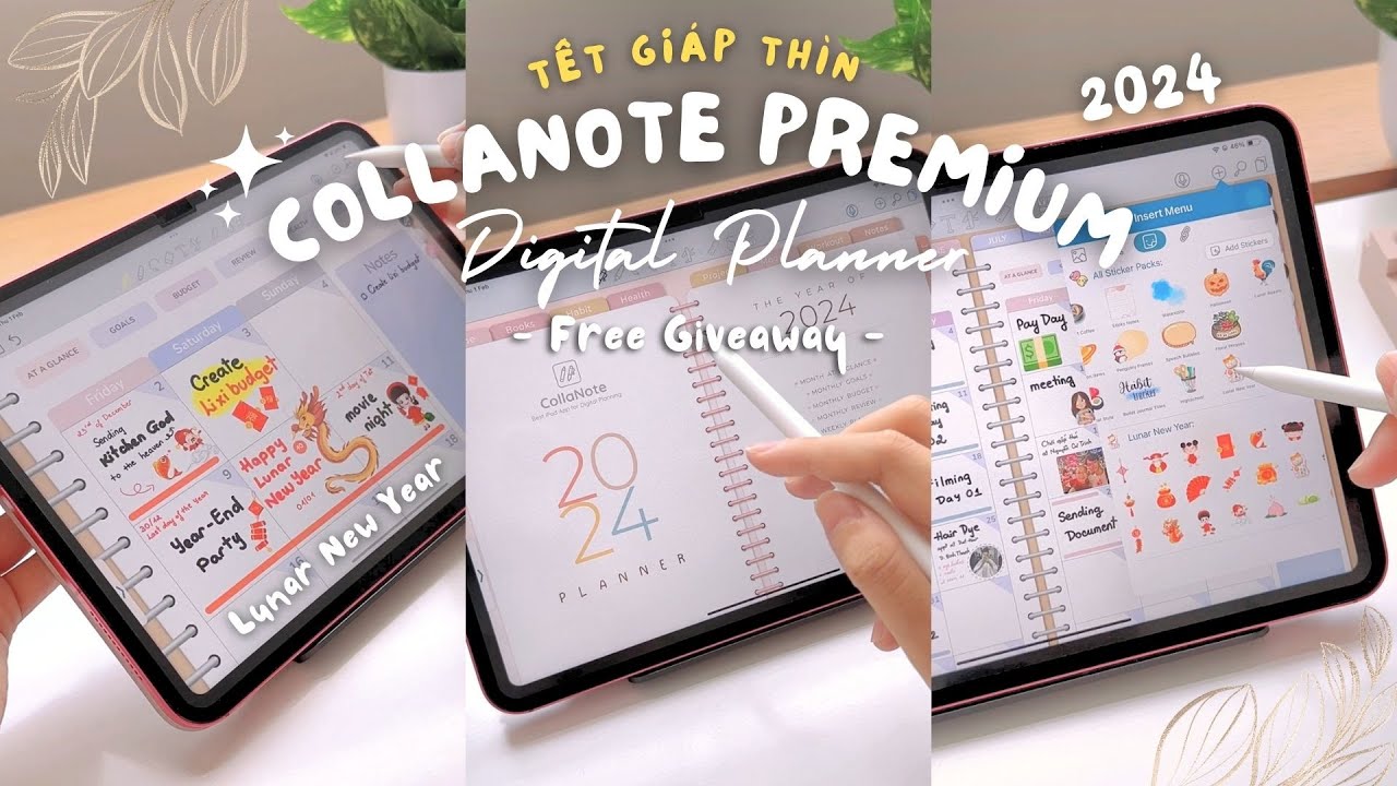 🐉 Lên Kế Hoạch Tết Giáp Thìn Trên CollaNote Cùng Digital Planners & Set ...