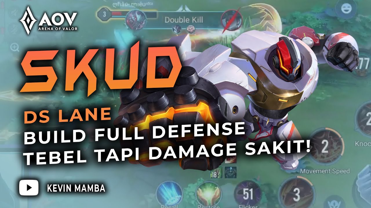 SKUD DS LANE GAMEPLAY BEST BUILD INSANE DAMAGE! | AoV | 傳說對決 | RoV ...
