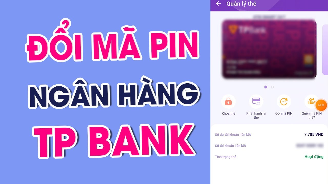 Cách Đổi Mã Pin Ngân Hàng TP Bank Trên Điện Thoại - YouTube
